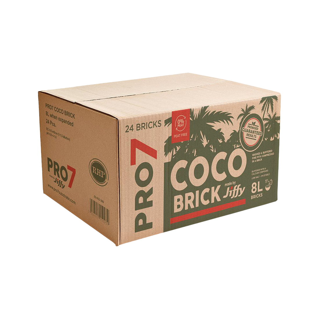 Jiffy Pro7 Coco Brick 8L - Box of 24 - London Grow