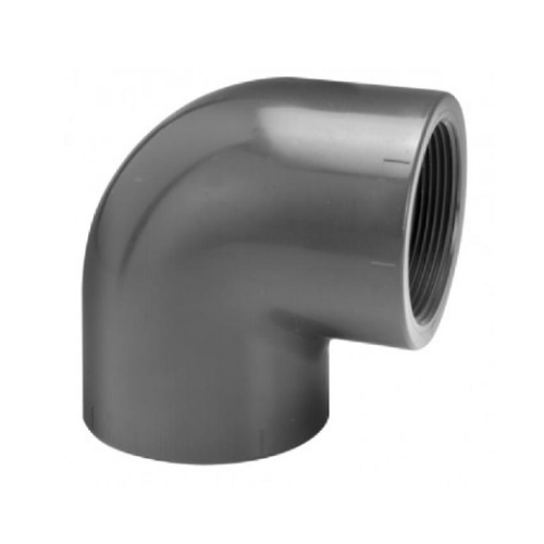 PVCu Elbow 90 Plain x Threaded Female