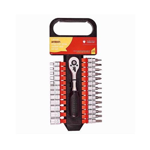 Amtech Socket 27pc Set with Bits